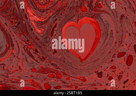 Ebru marble conch effect surface pattern design for print Stock Photo ...