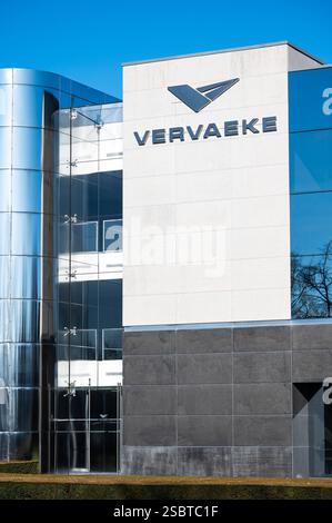 Vervaeke transport industry at the N 9 in Zellik, Flemish Brabant ...