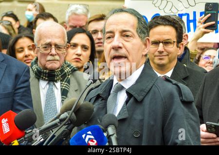 Rep. Jamie Raskin, D-Md., speaks at rally at Health and Human Services ...