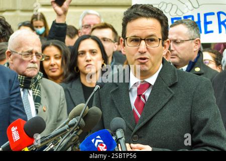 Sen. Brian Schatz, D-Hawaii, speaks during a Senate Committee on ...