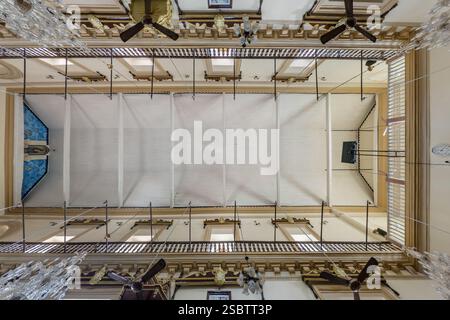 COLVA, INDIA - DECEMBER 24, 2024: interior dome and looking up into a ...