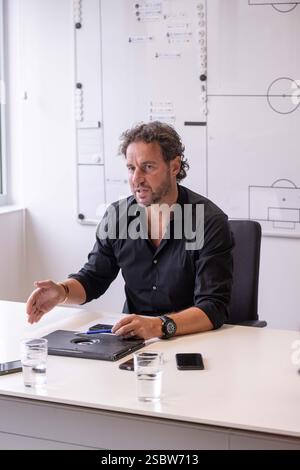 Anderlecht's sport director Olivier Renard and Anderlecht's Nathan ...