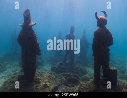 Molinere Underwater Sculpture Park, Grenada Stock Photo - Alamy