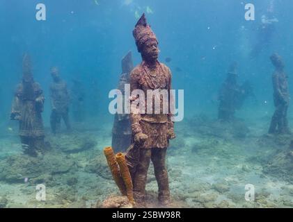 Molinere Underwater Sculpture Park, Grenada Stock Photo - Alamy