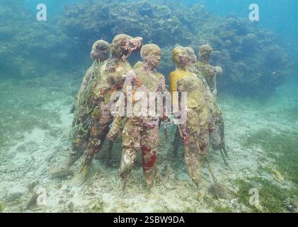 Molinere Underwater Sculpture Park, Grenada Stock Photo - Alamy