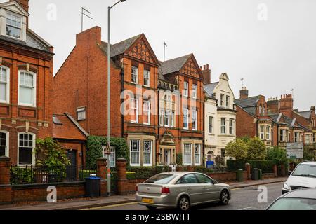 traditional detached house within residential estate in England UK ...