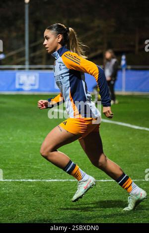 Maelle Lakrar of Real Madrid Women heads clear during the Womens ...