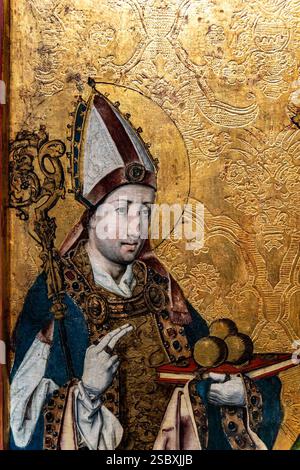 Heiliger Nikolaus und Heiliger Papst Gregor der Große (Meister des ...