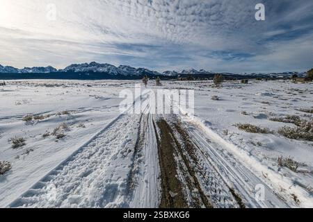 Winter in Stanley Idaho Stock Photo - Alamy