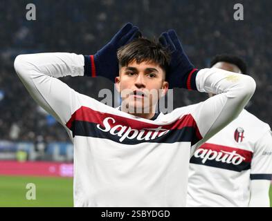 Bologna's Santiago Castro goal 1-1 during the Serie A Enilive 2024/2025 ...