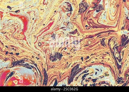 Ottoman Turkish marbling art patterns as abstract colorful background ...