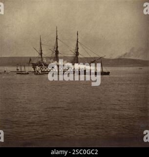 HMS Royal Albert in the Firth of Forth c. 1880 after an 1860 original ...