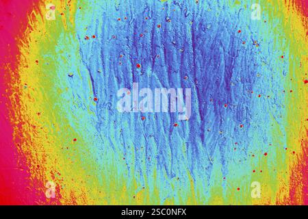 A Wall surface painted of various colors as abstract background texture ...