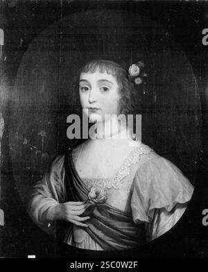 The portrait of Henriette Marie, Princess Palatine, attributed to the ...