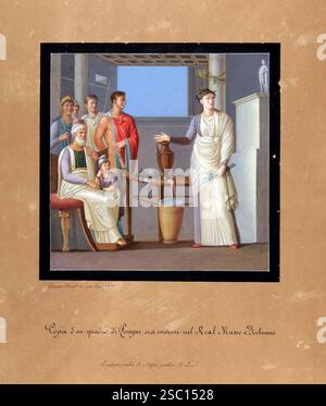 House of the Five Skeletons (VI 10,2) Pompeii Drawing by Giuseppe ...