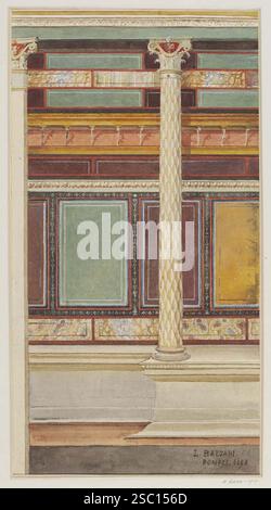 House of the Silver Wedding Pompeii 1895 Watercolor by Luigi Bazzani ...