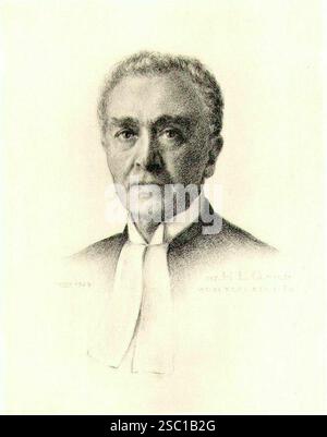 Portret van HL van Oort geboren 1864 predikant bij de Remontstrantse ...