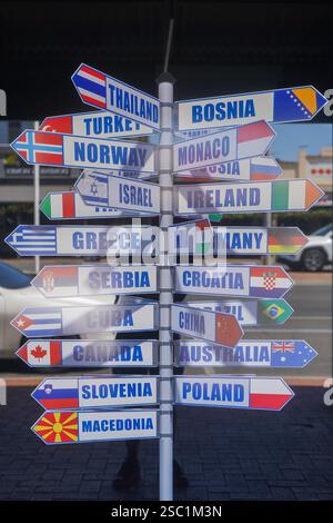 Country direction signs , Adelaide, Australia Stock Photo - Alamy