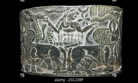 7500. Stone bowl, perhaps a ceremonial object found at Khafajeh ...