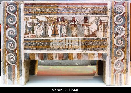 7557. Hagia Triada Sarcophagus dating c. 1400 BC from a chamber tomb at ...