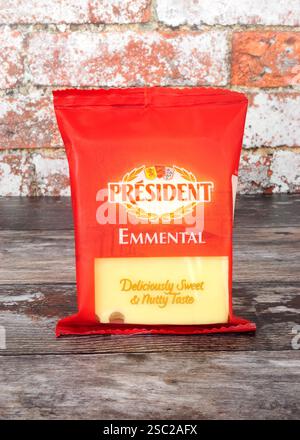 President Emmental cheese pack made with pasteurized cows milk and has ...