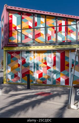 New container park ready for shops and cafes at Dubai Creek Harbour ...