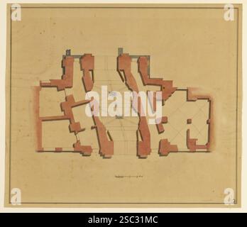 Plattegrond van de Wittevrouwenpoort te Utrecht met plattegrond van het ...
