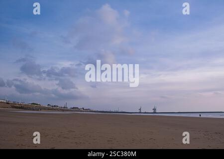 Port Talbot beach in wales in winter Stock Photo - Alamy