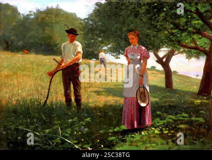 Winslow Homer - Waiting an Answer (1872 Stock Photo - Alamy
