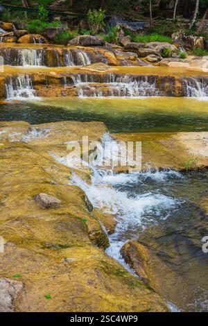 surroundings and landmarks of Yang Bay waterfall in Vietnam Stock Photo ...