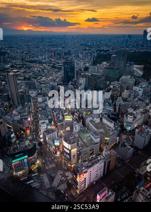 Shibuya Scramble Square tower in Shibuya, Tokyo, Japan. Skyscraper ...