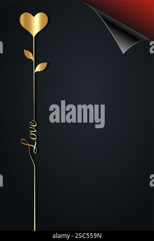 Valentine's Day Background Design. Template for advertising, web ...