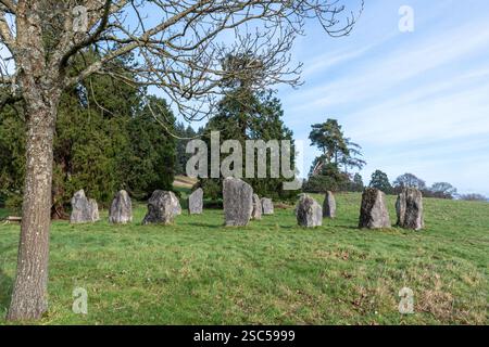 The Dragonstones on Hascombe Hill, a modern stone circle in the Surrey ...