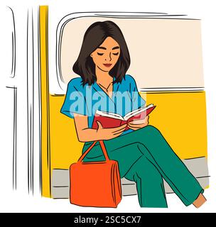 young student black woman with book vector illustration design Stock ...