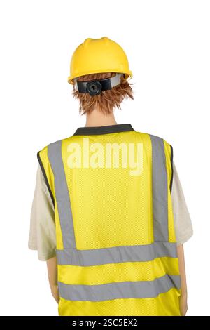 Vertical shot of a the back of a female mannequin dressed in ...