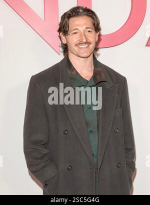 Lucas Neff attends the premiere of Netflix's "Kinda Pregnant" at The ...
