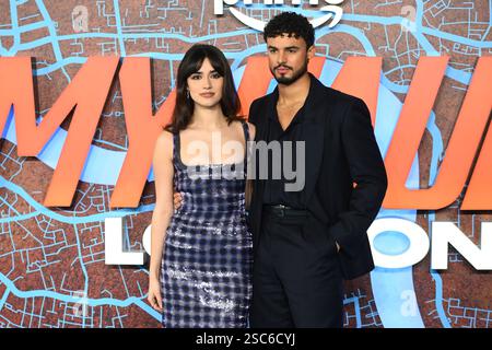 Asha Banks and Matthew Broome attending the EE Bafta Film Awards 2025, at the Royal Festival ...