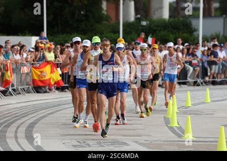 Veli-Matti PARTANEN ( Finland ) leading the 20km walk at the European ...