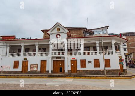 City Hall of Andahuaylas at Main Square - Apurimac, Peru Stock Photo ...