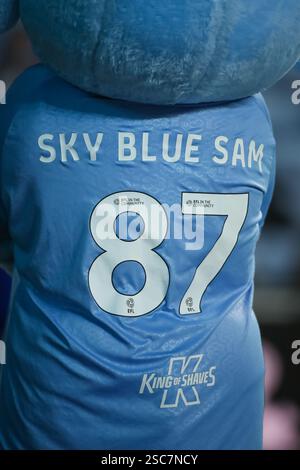 Coventry City mascot with Sky Blue Sam ahead of the Sky Bet ...