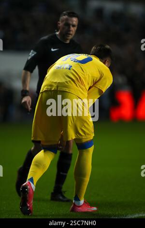 Joël Piroe of Leeds United during the Emirates FA Cup Third Round match ...