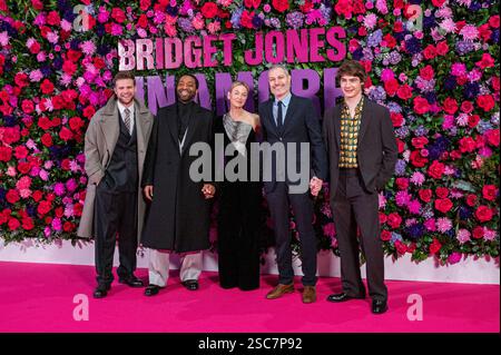 Leo Woodall, from left, Renee Zellweger and Chiwetel Ejiofor pose for ...