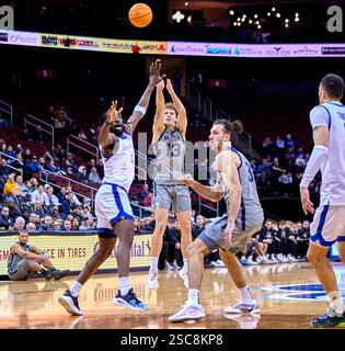 Butler guard Finley Bizjack (13) fights for a rebound with forward ...