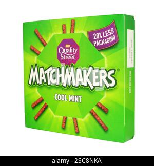 Matchmakers cool mint flavoured milk chocolate sticks in a 120g box ...