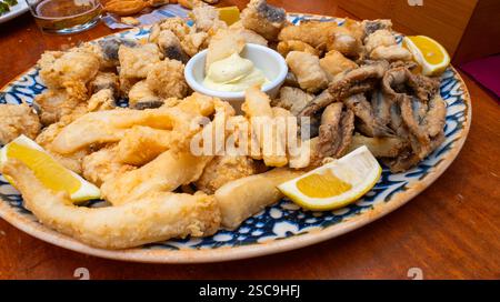 Traditional Spanish fish dish Stock Photo - Alamy