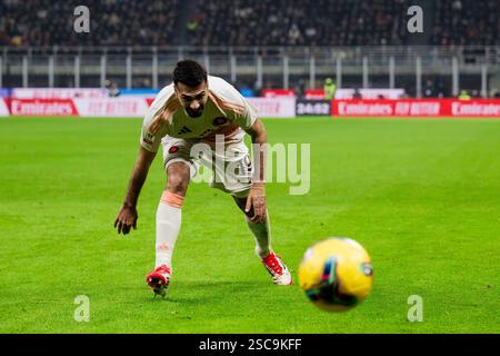 Zeki Celik of AS Roma looks dejected during the Coppa Italia match ...