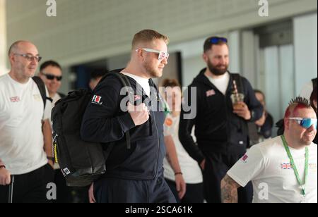Team UK captain Steve Hooper (left) with team members from the Royal ...