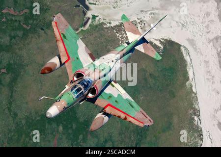 A-4 Skyhawk flying during an air-to-air photo shoot. The A-4 Skyhawk ...