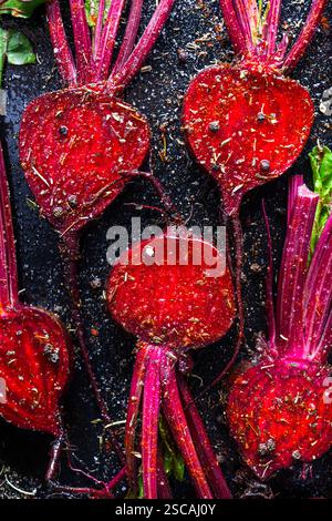 Oven baked red beets Stock Photo - Alamy