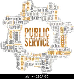 Police department design concept with employees on duty and visiting ...